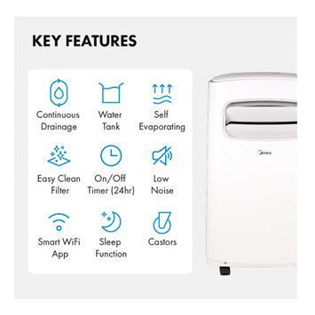 Smith Brothers Stores Ltd | Comfee Air/Midea 3.5kW Wi-Fi Enabled Mobile ...